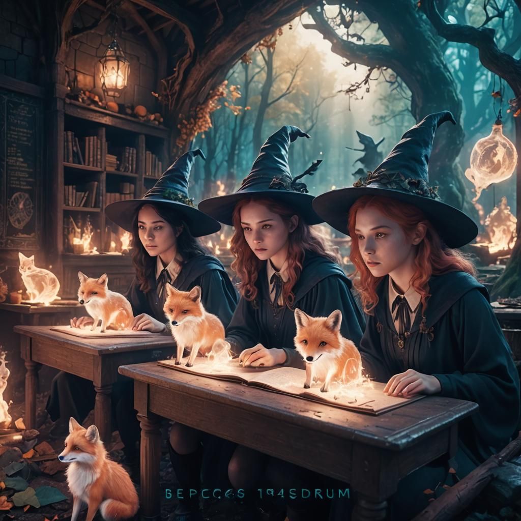 The Fox spirit spell - AI Generated Artwork - NightCafe Creator