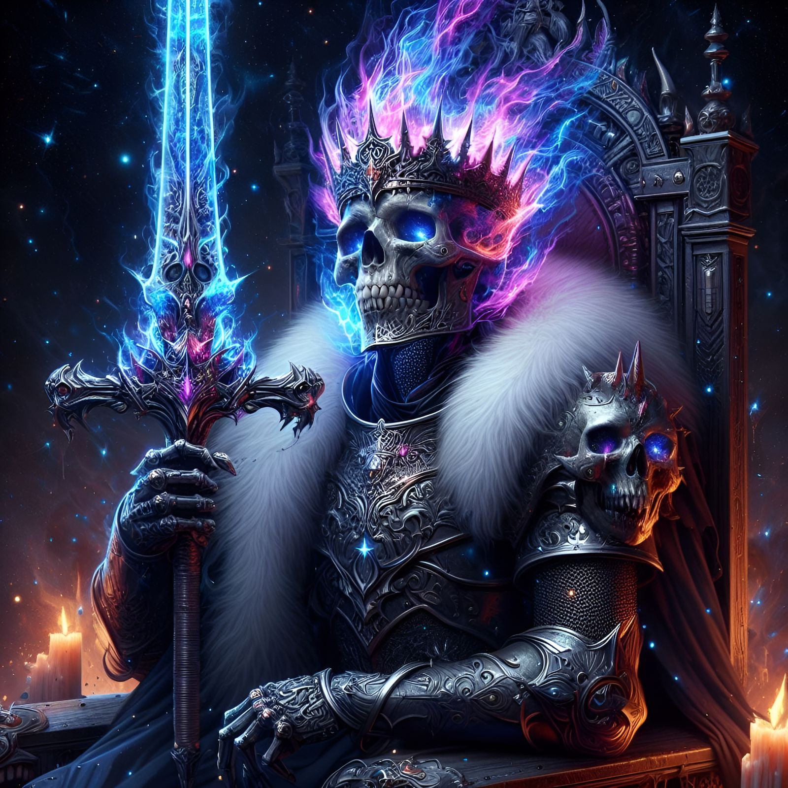 Stained King - AI Generated Artwork - NightCafe Creator