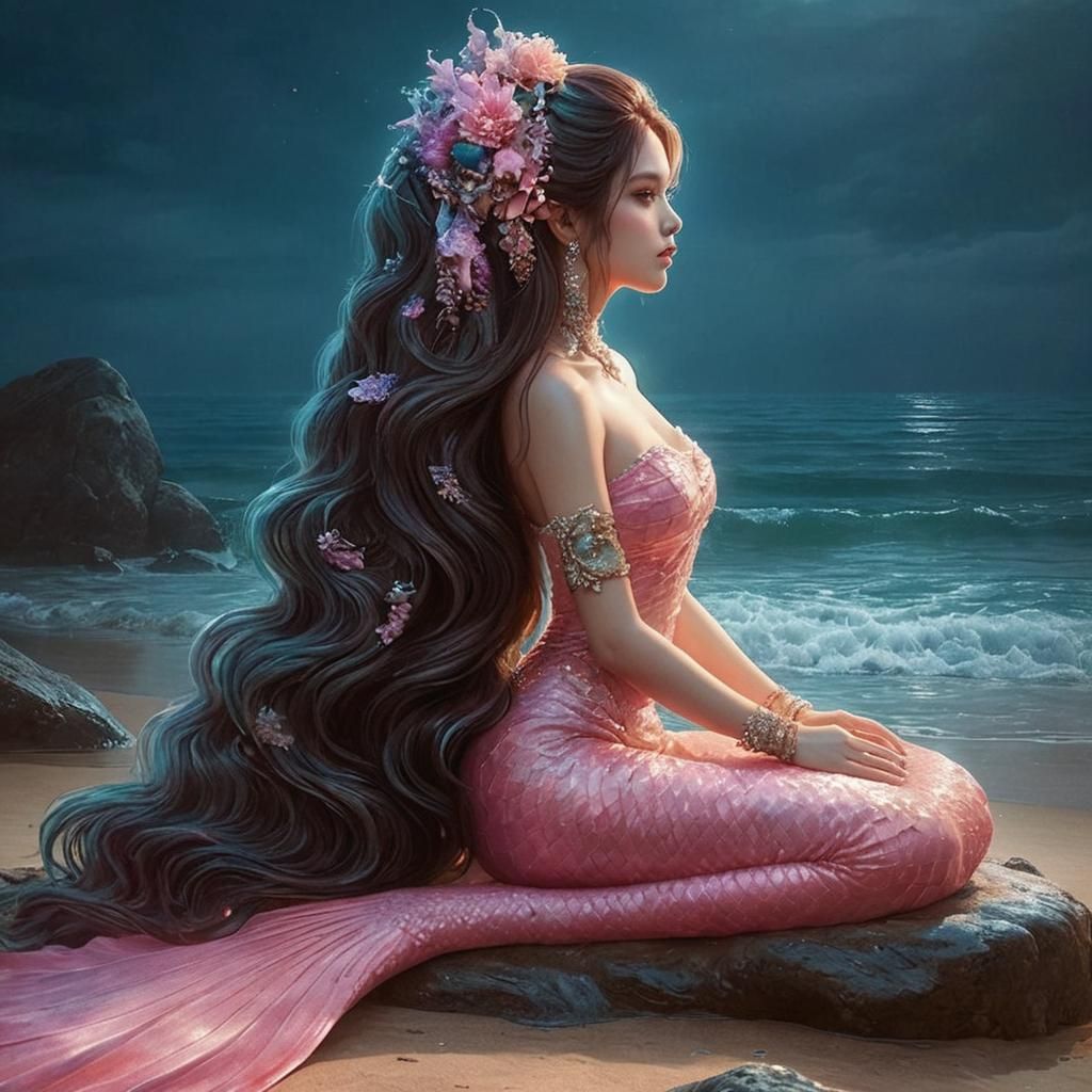 Pretty mermaids collection - AI Generated Artwork - NightCafe Creator