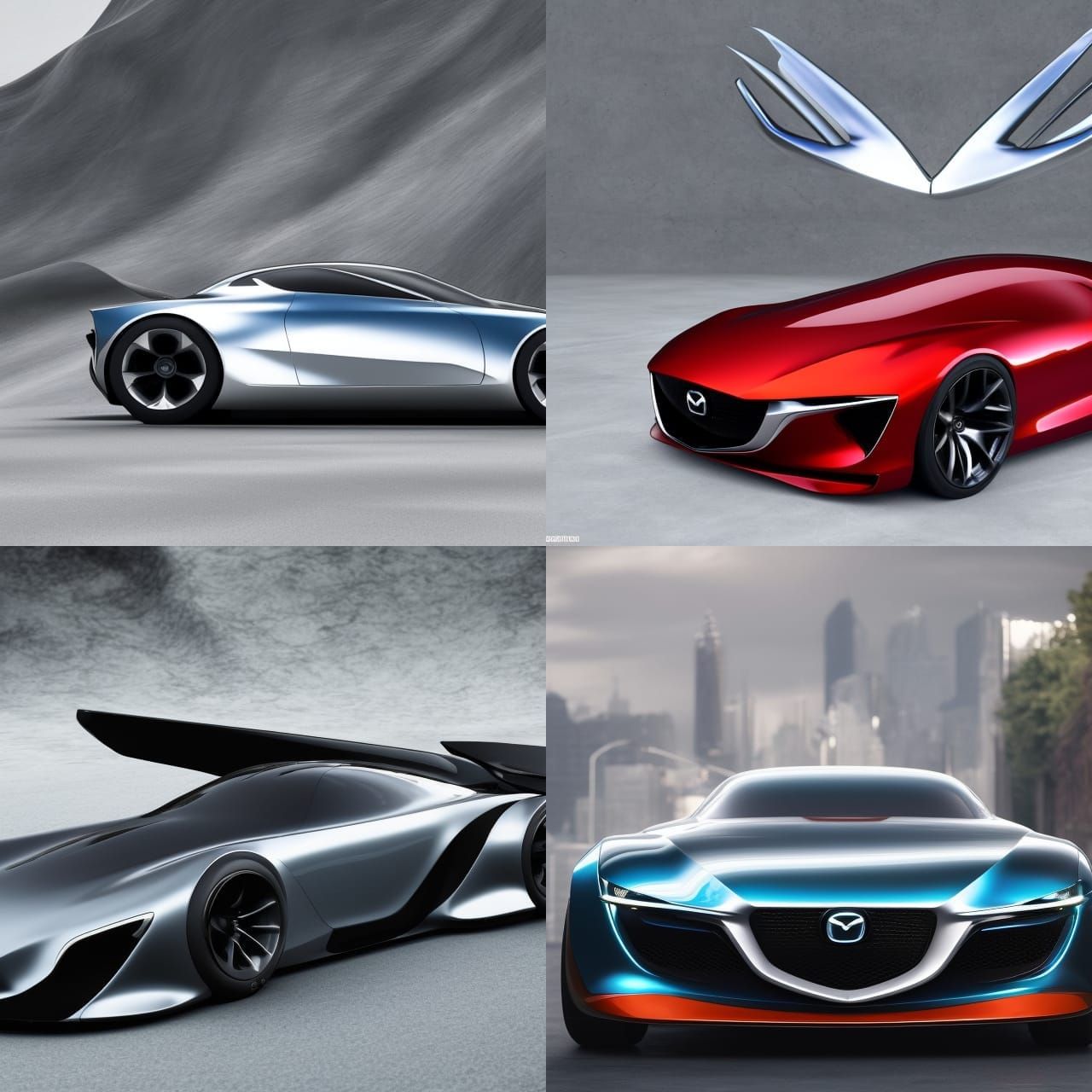 Mazda rx7 vision coupe vision 10 longtail futuristic concept car +1 ...