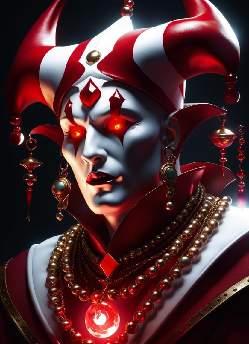 Red jester - AI Generated Artwork - NightCafe Creator