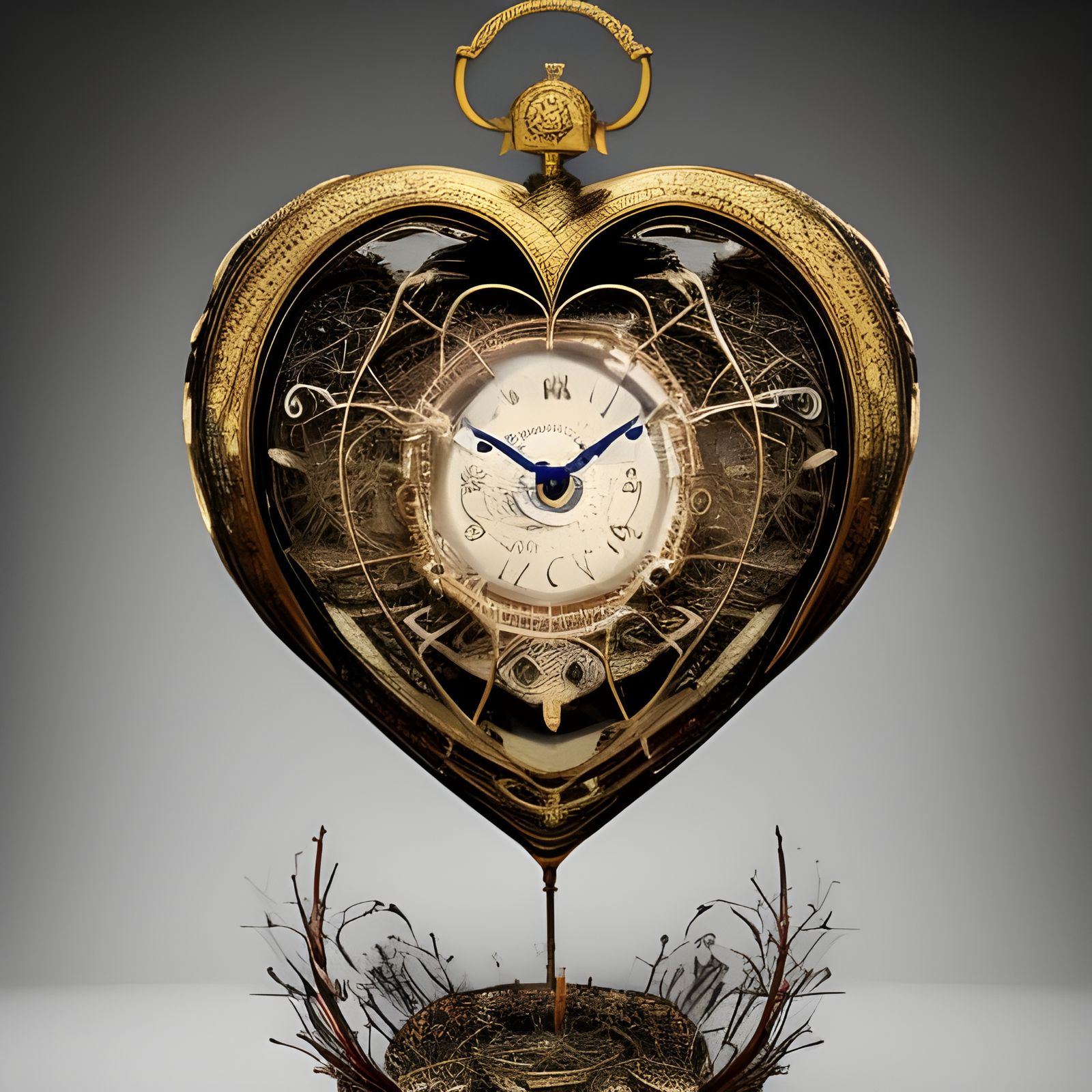 Ticking heart - AI Generated Artwork - NightCafe Creator