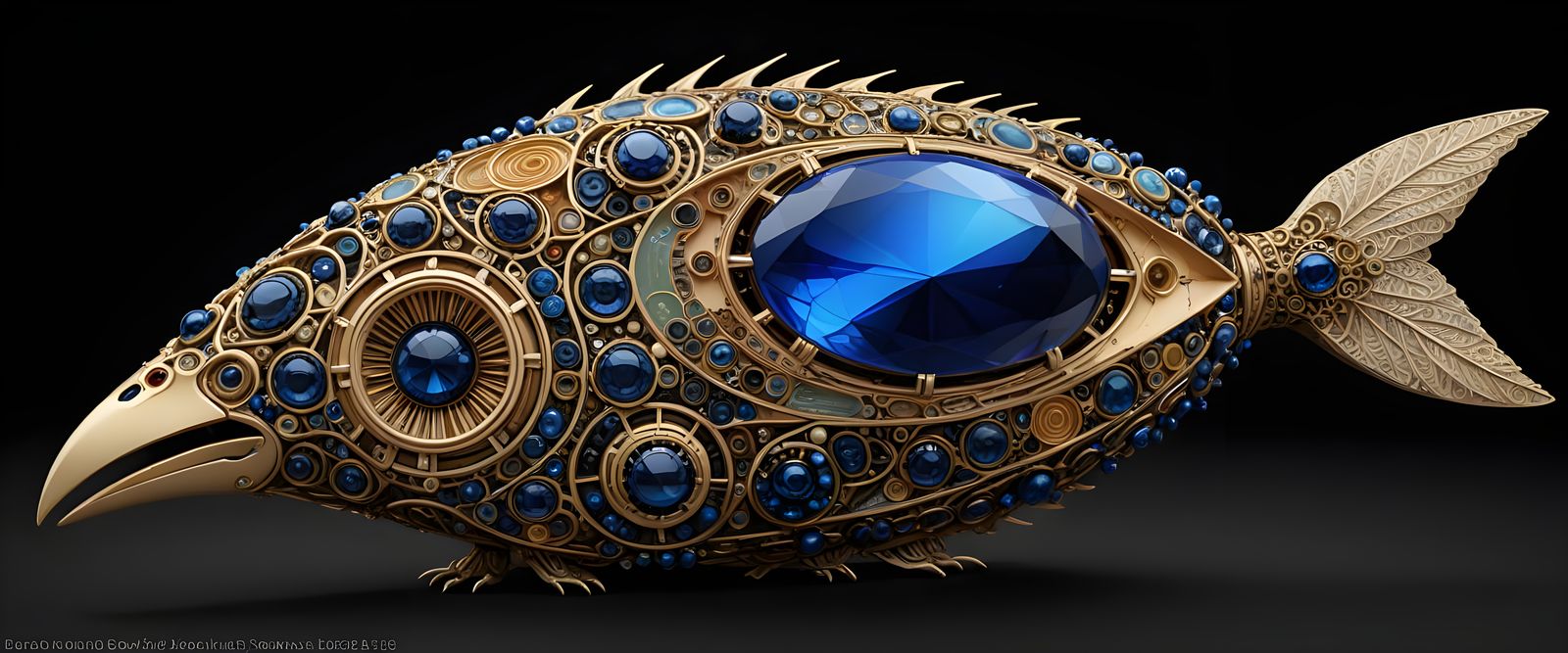 Raven fish - Mythical Fish Embodies Druidic Wisdom in Fraktu...