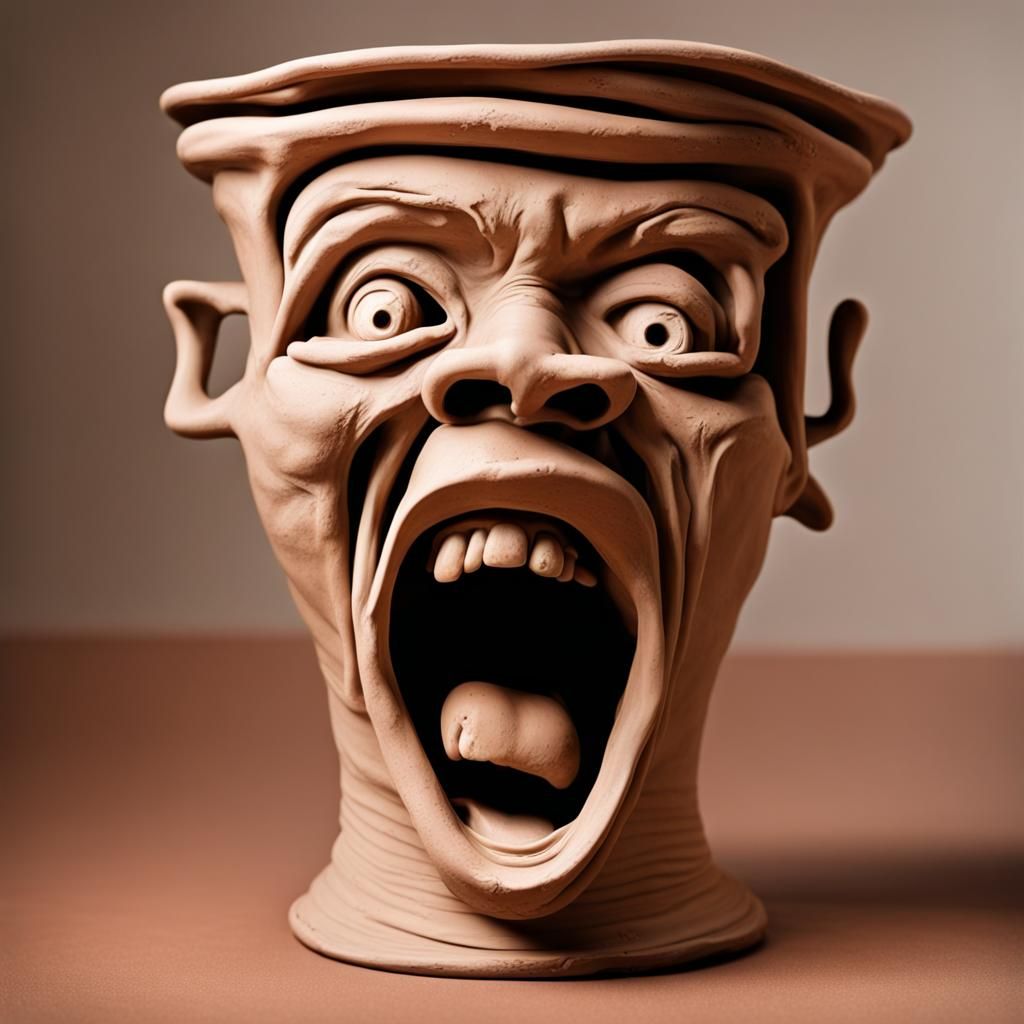 Screaming pot - AI Generated Artwork - NightCafe Creator