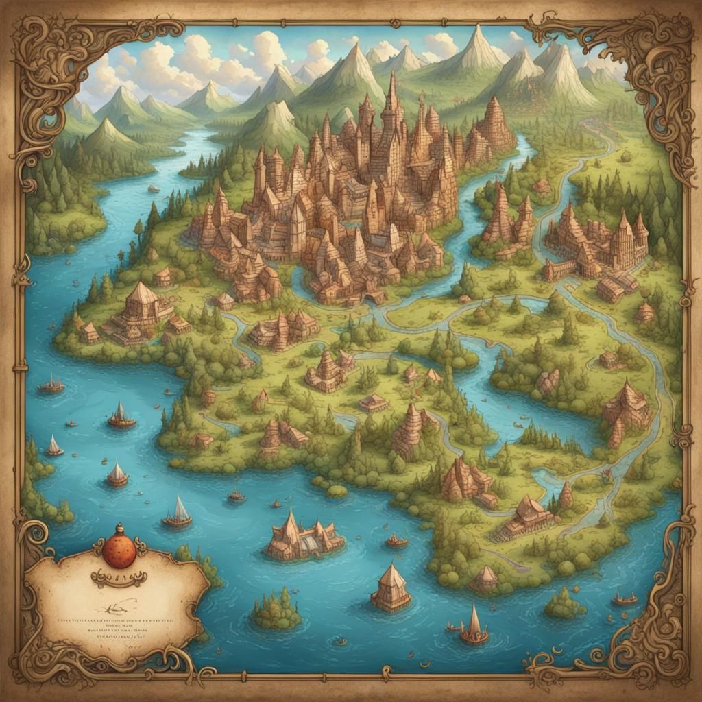 Map - AI Generated Artwork - NightCafe Creator