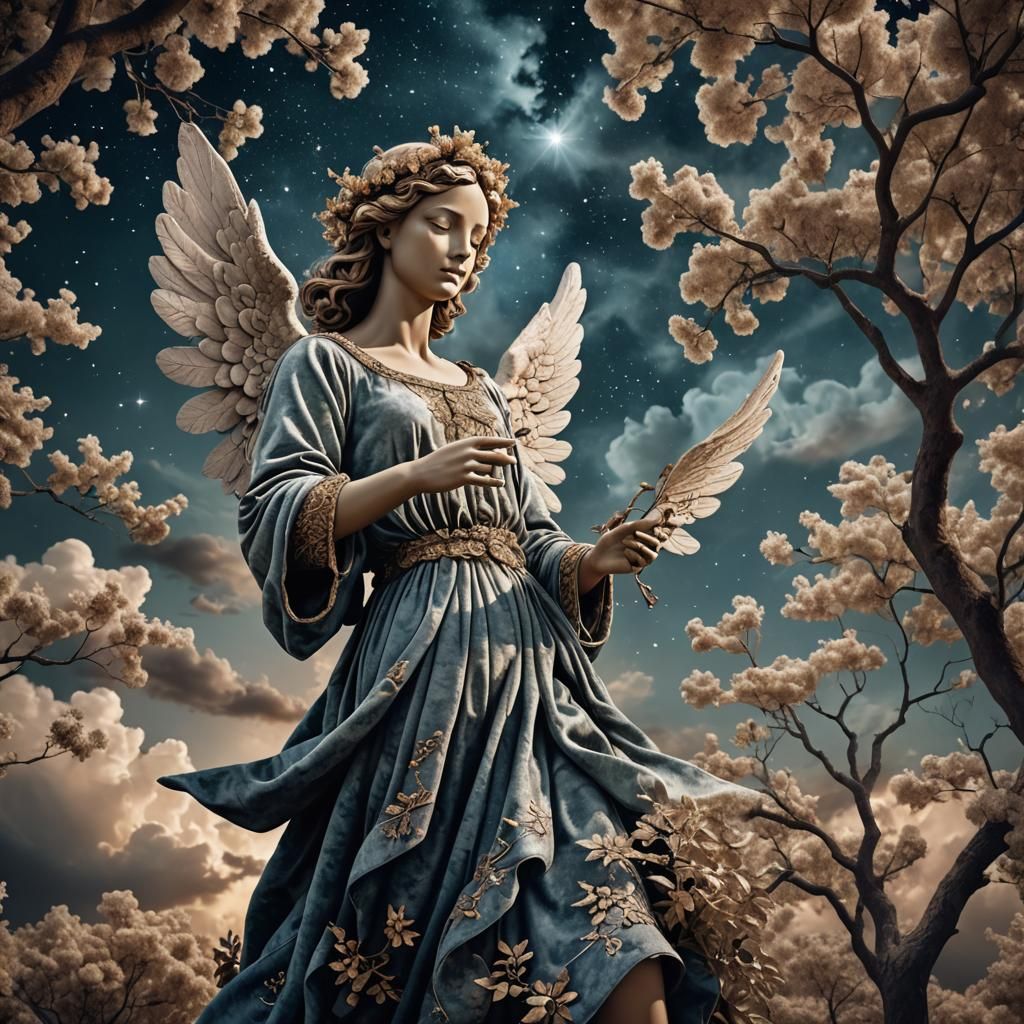 The Velvet Angel. - AI Generated Artwork - NightCafe Creator