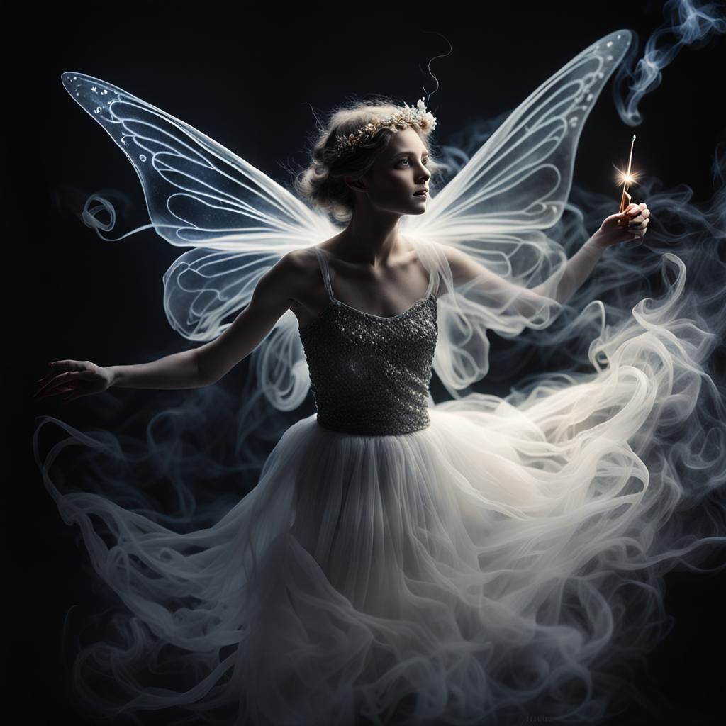 Smoke fairy... - AI Generated Artwork - NightCafe Creator