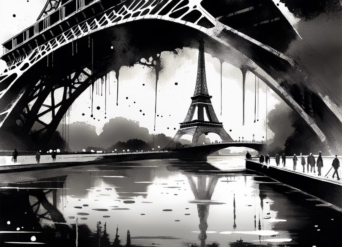 Paris, The Eiffel Tower - AI Generated Artwork - NightCafe Creator