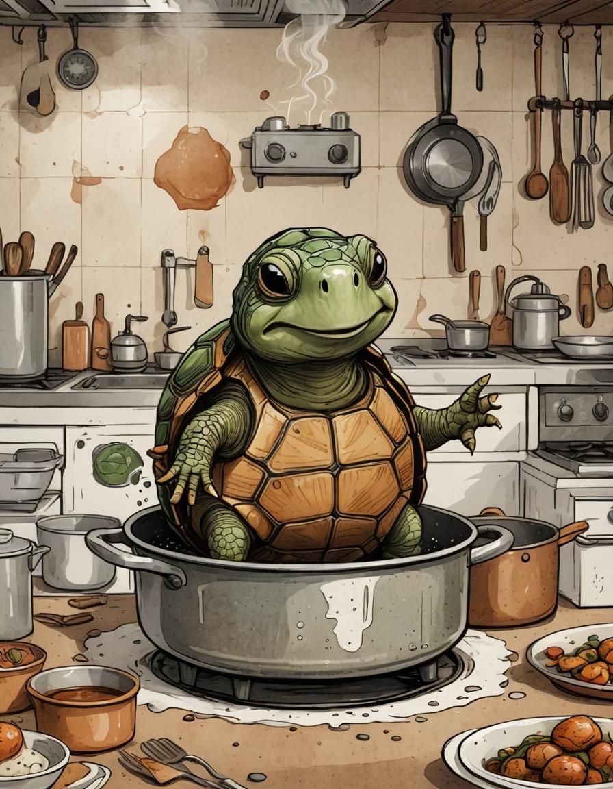 Turtle soup - AI Generated Artwork - NightCafe Creator