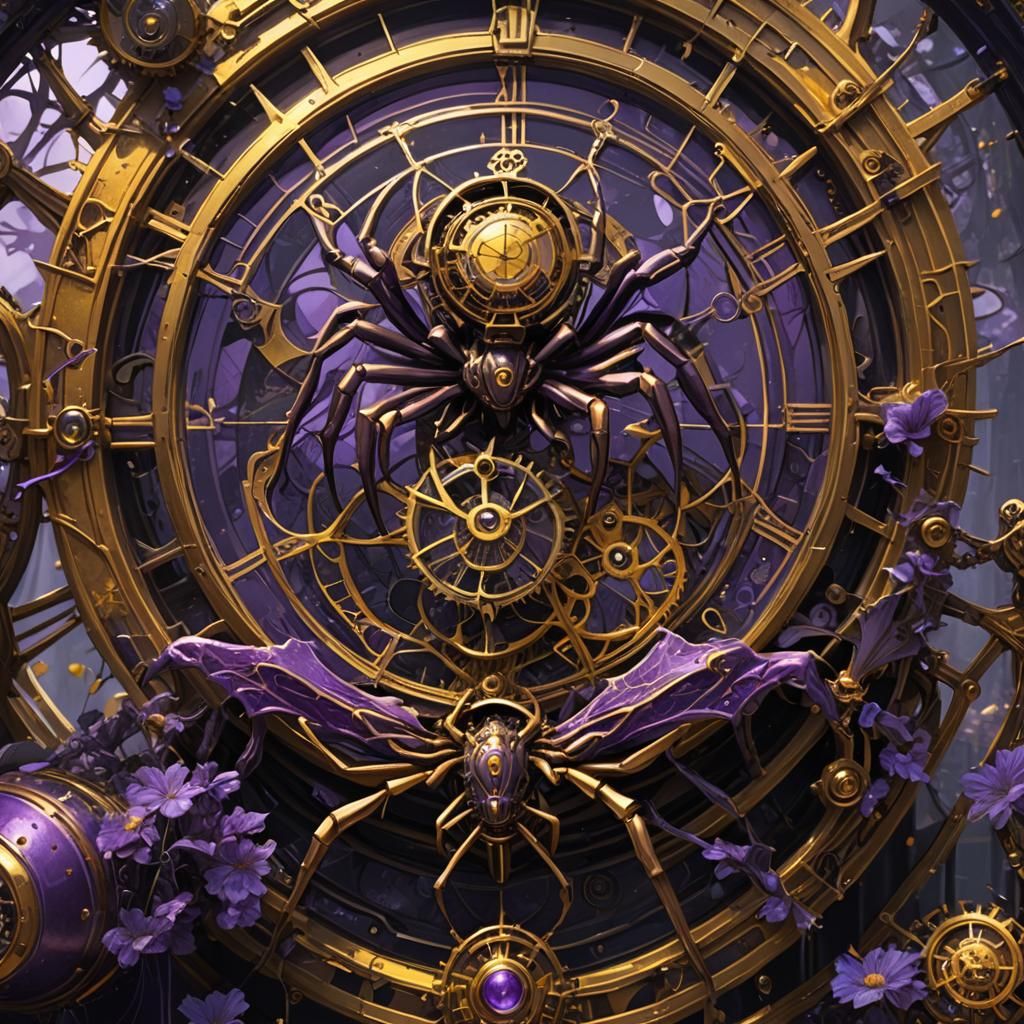 Clockwork Spider - AI Generated Artwork - NightCafe Creator