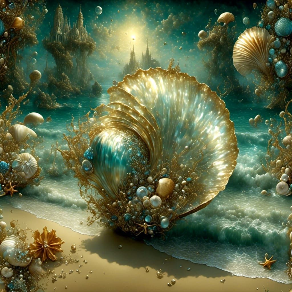 Seashell Fantasy - AI Generated Artwork - NightCafe Creator