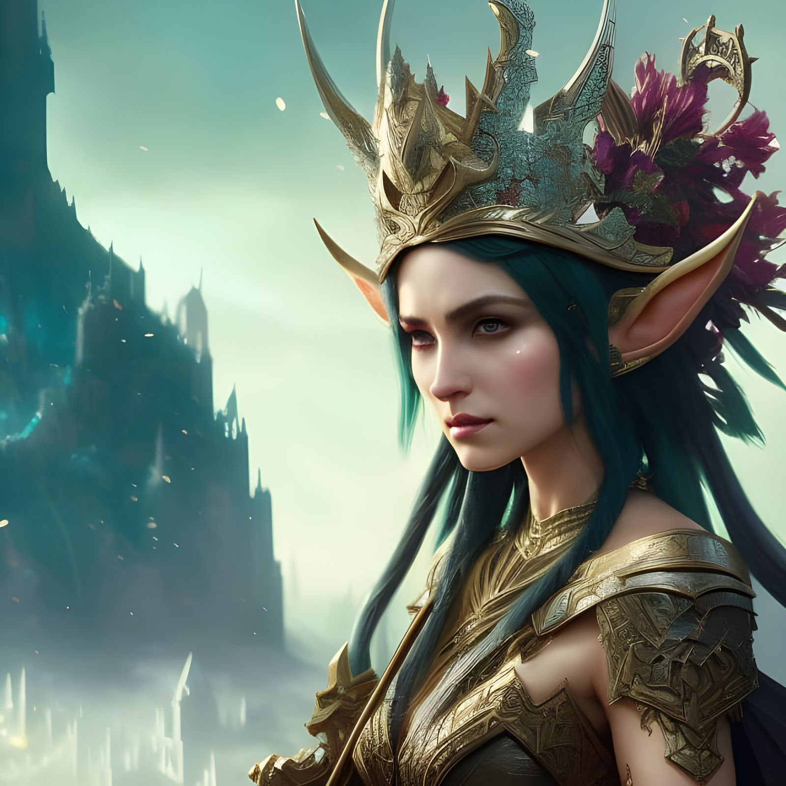 Elven Queen - AI Generated Artwork - NightCafe Creator