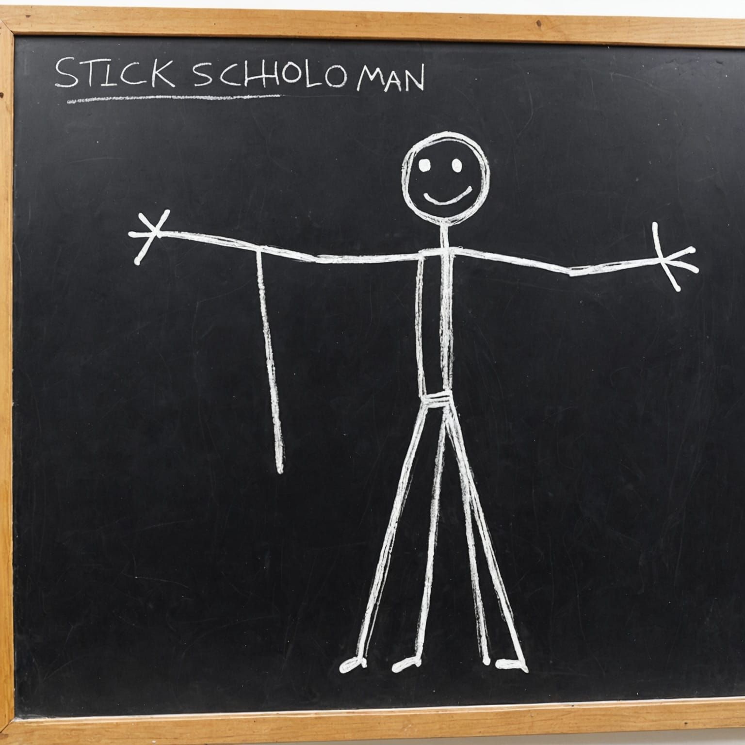 Stick man in chalk - AI Generated Artwork - NightCafe Creator
