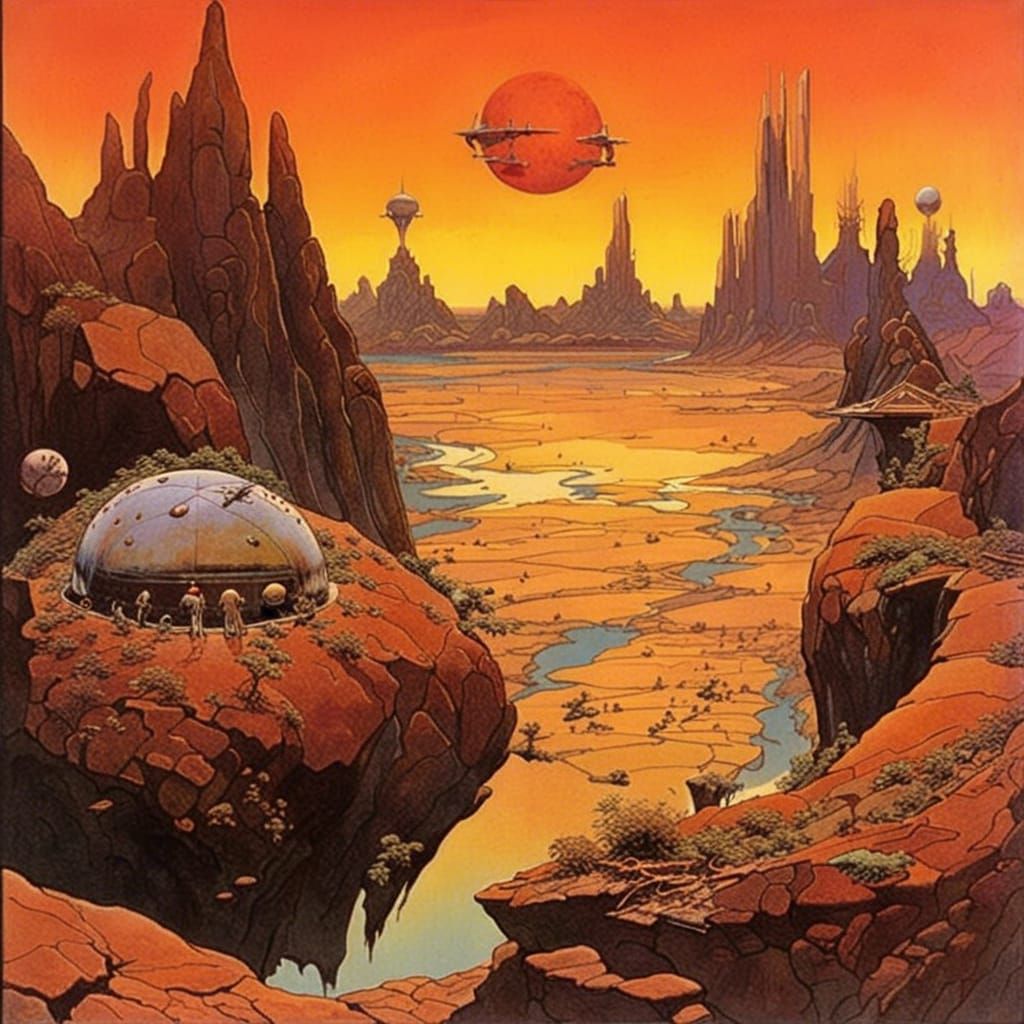 Progressive Rock Album Cover, 1970's, by Roger Dean, Paul Lehr, and ...