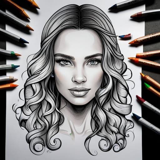 Beautiful Drawing #13 - AI Generated Artwork - NightCafe Creator