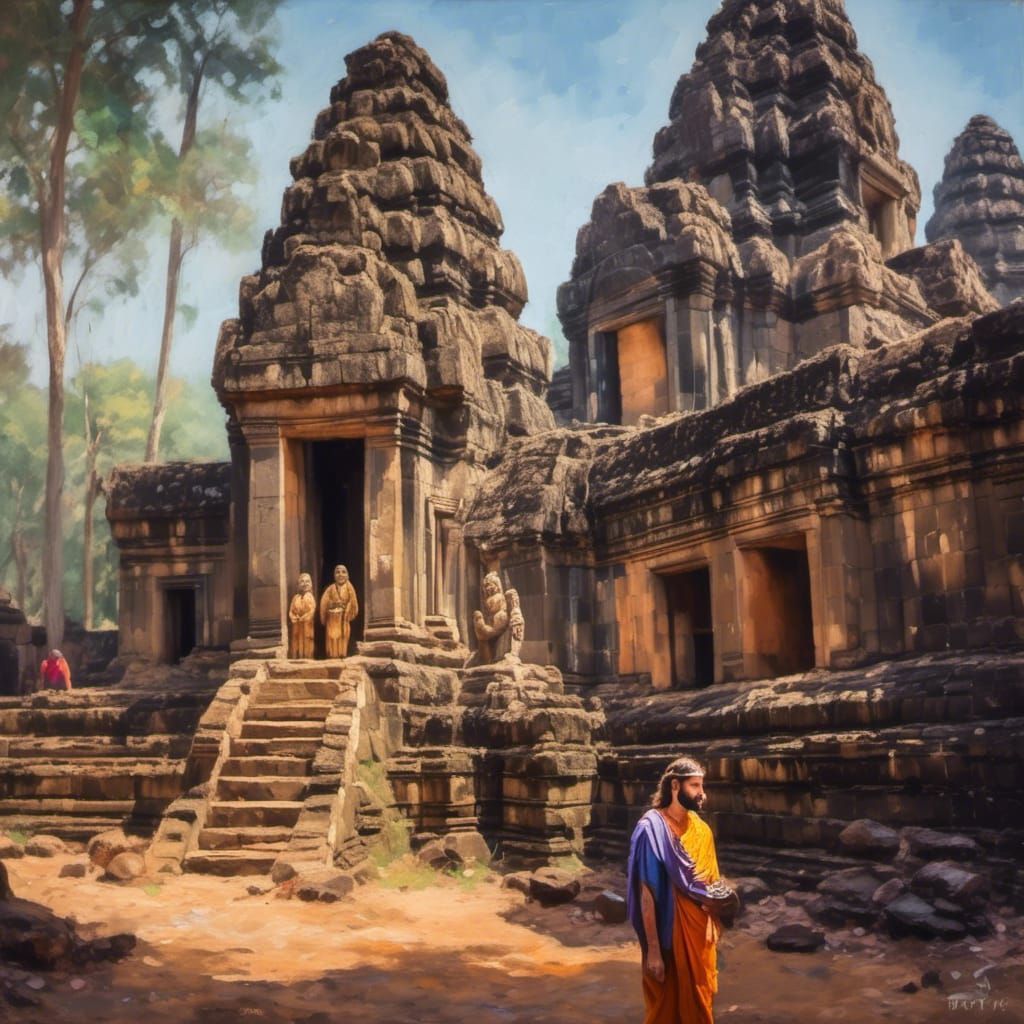 Angkor Wat - AI Generated Artwork - NightCafe Creator