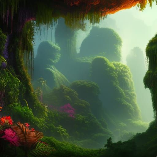 The Jungle - AI Generated Artwork - NightCafe Creator