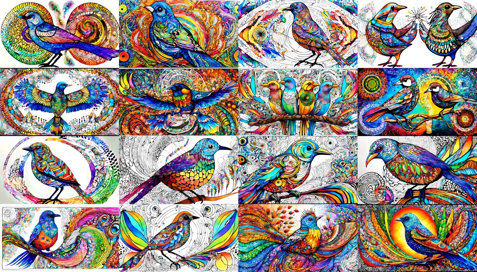 Vibrant Australian Avian Forms Emerge from Quantum... - AI Art