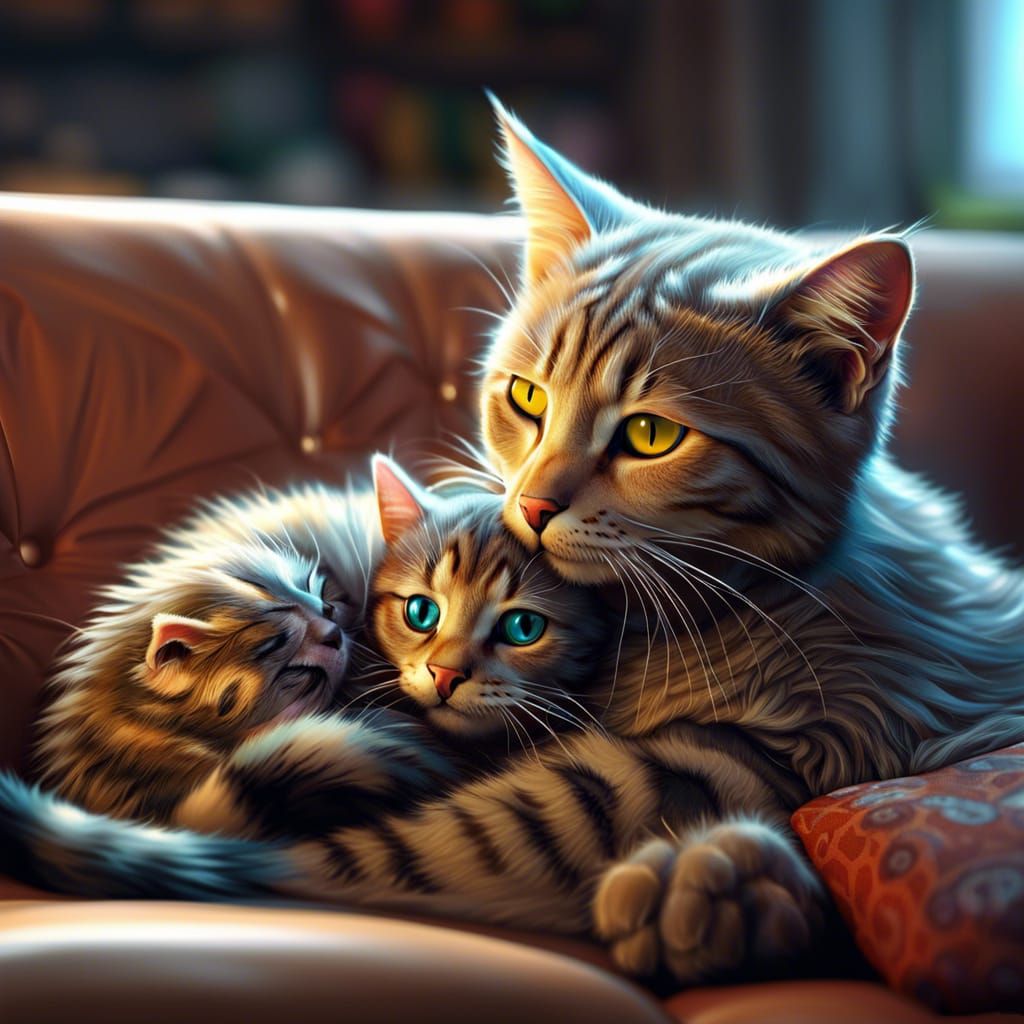 Cute Adorable Cats Ai Generated Artwork Nightcafe Creator