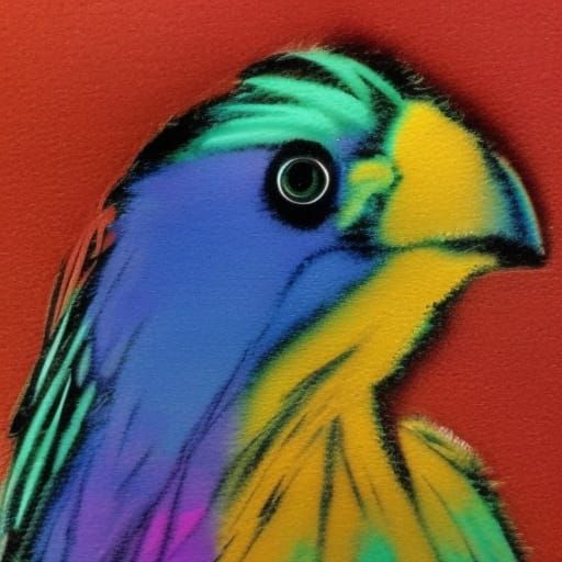 Rainbow Raven - AI Generated Artwork - NightCafe Creator