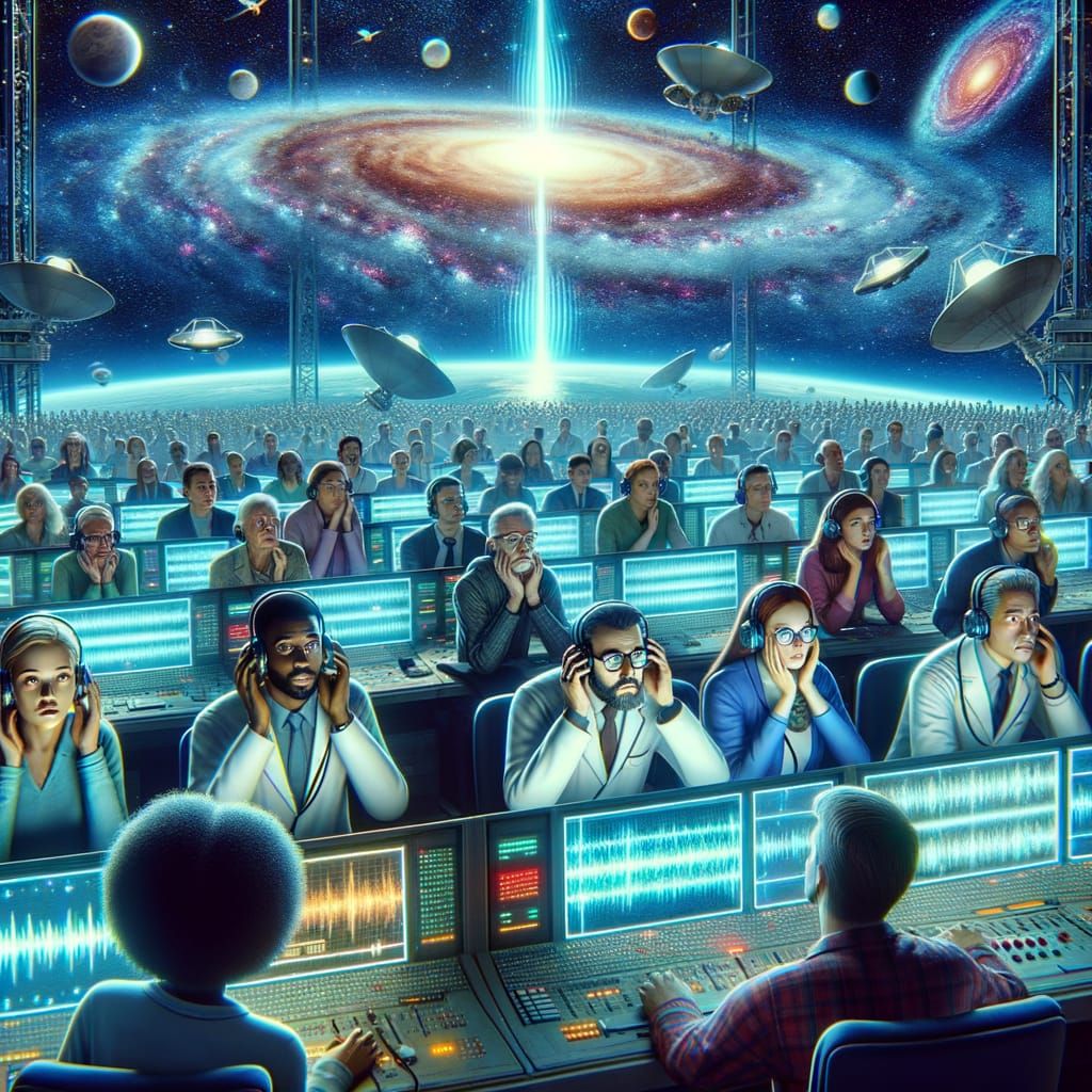 Scientists Discover Cosmic Signals in a Diverse Co... - AI Art