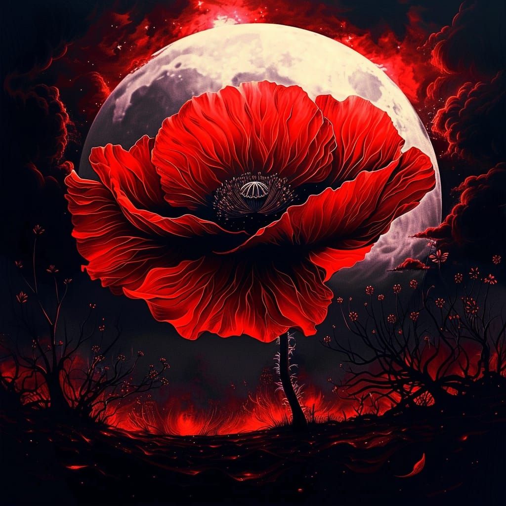 Red Poppy - AI Generated Artwork - NightCafe Creator