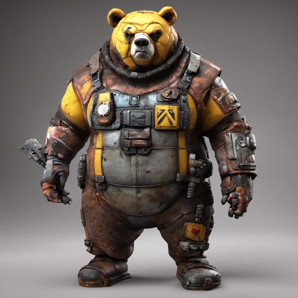 Photo of Borderlands obese bear Bounty hunter 3d model by toyism ...