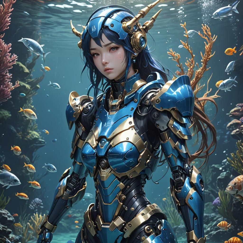 Water armor - AI Generated Artwork - NightCafe Creator