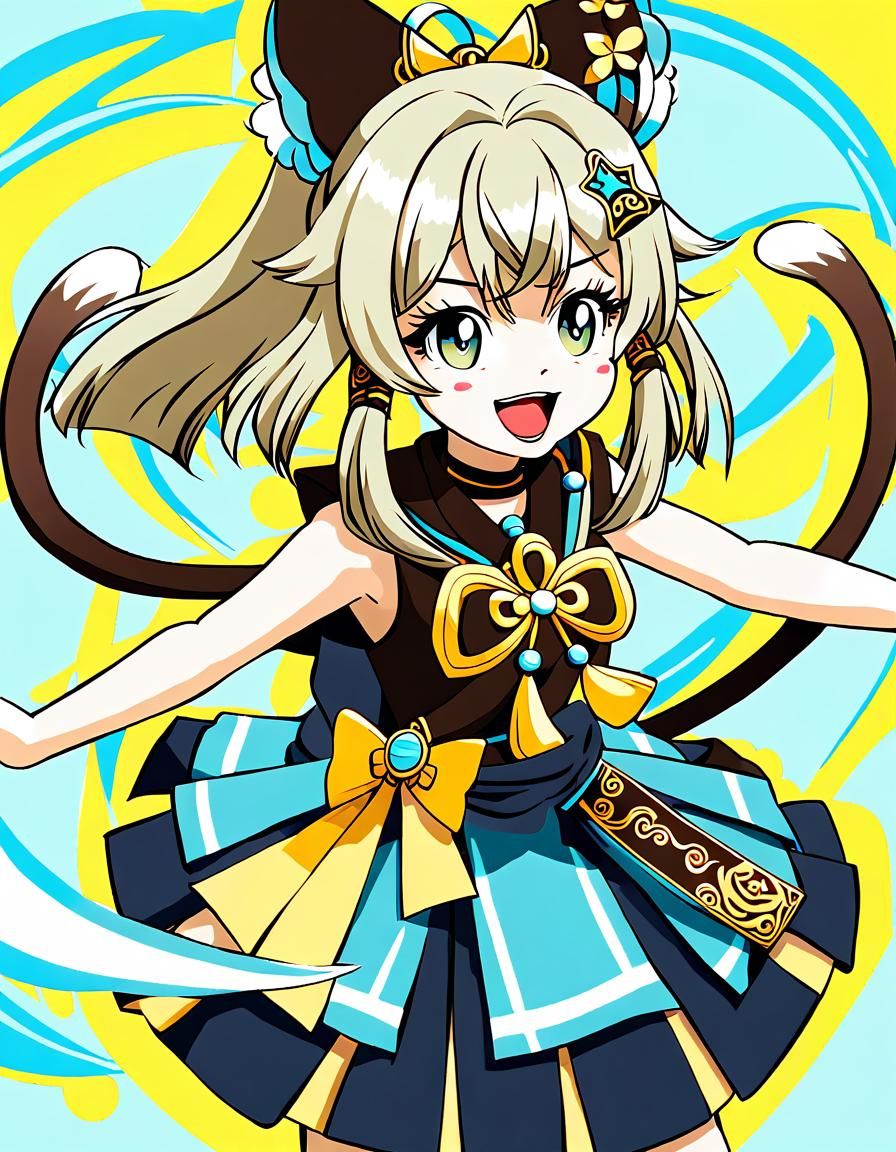 A captivating illustration of Kirara from Genshin Impact, she is a ...