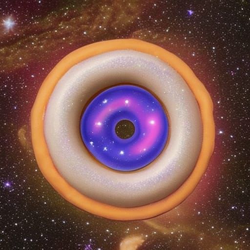 Galactic Donut - AI Generated Artwork - NightCafe Creator