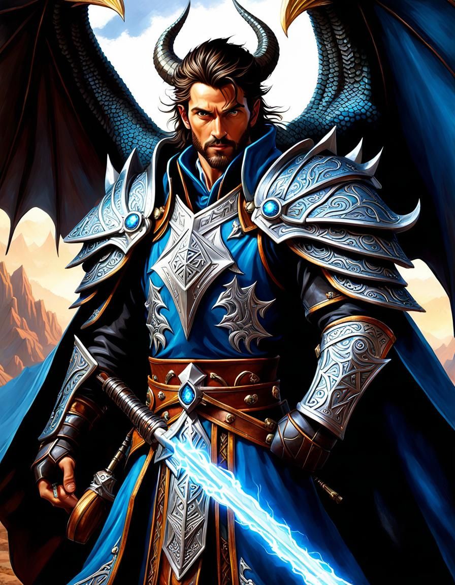 Draconian Warlock - AI Generated Artwork - NightCafe Creator