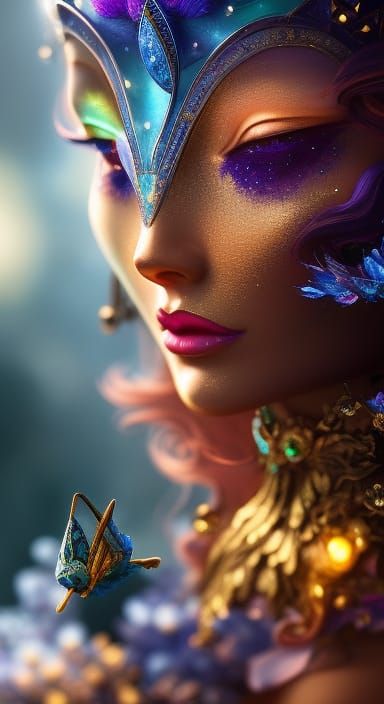 Glitter Vision - AI Generated Artwork - NightCafe Creator