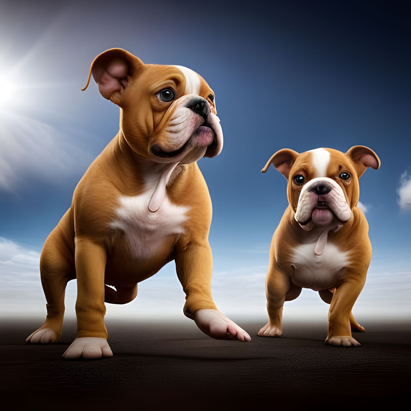 Bulldogs - AI Generated Artwork - NightCafe Creator