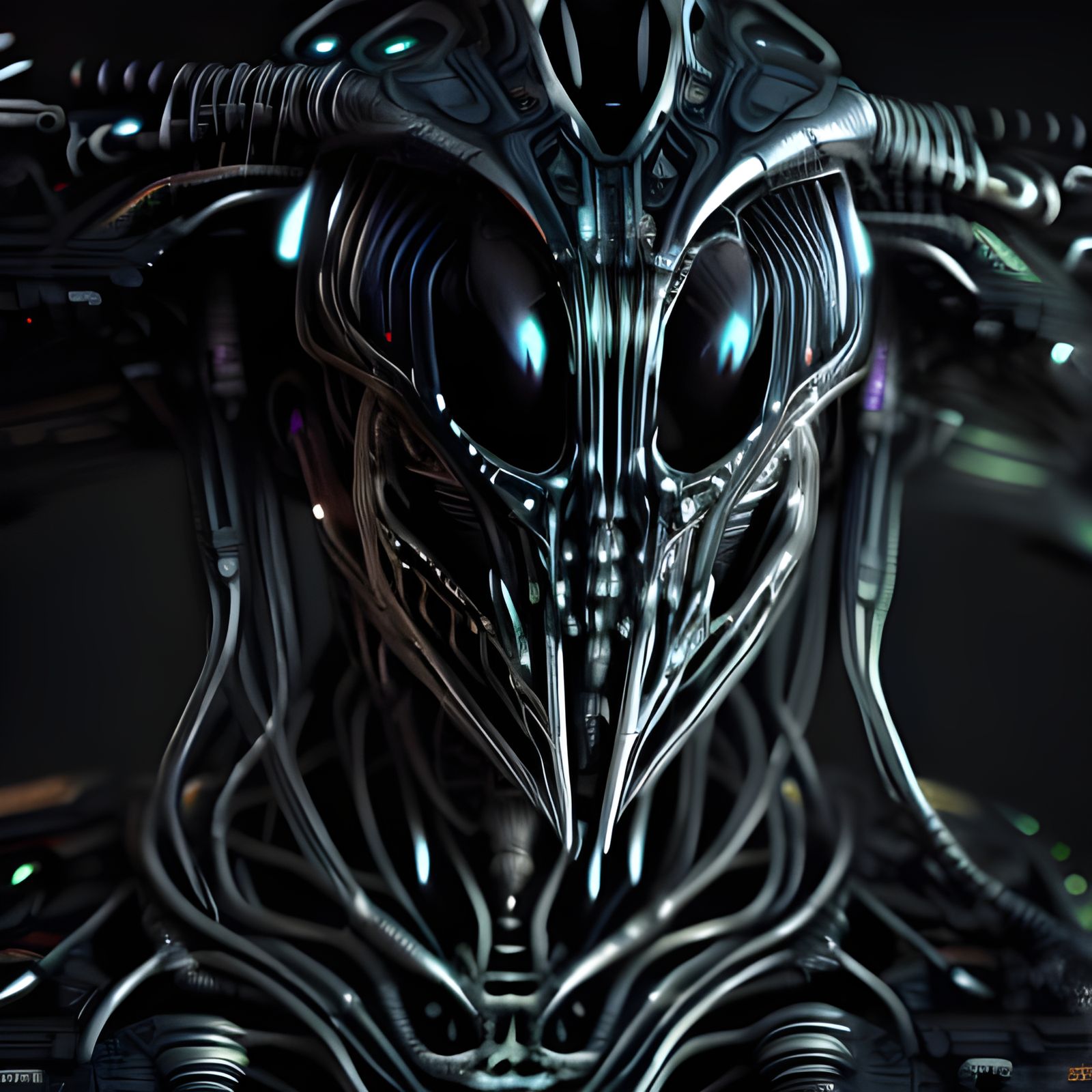Alien Cyborg V2 - AI Generated Artwork - NightCafe Creator