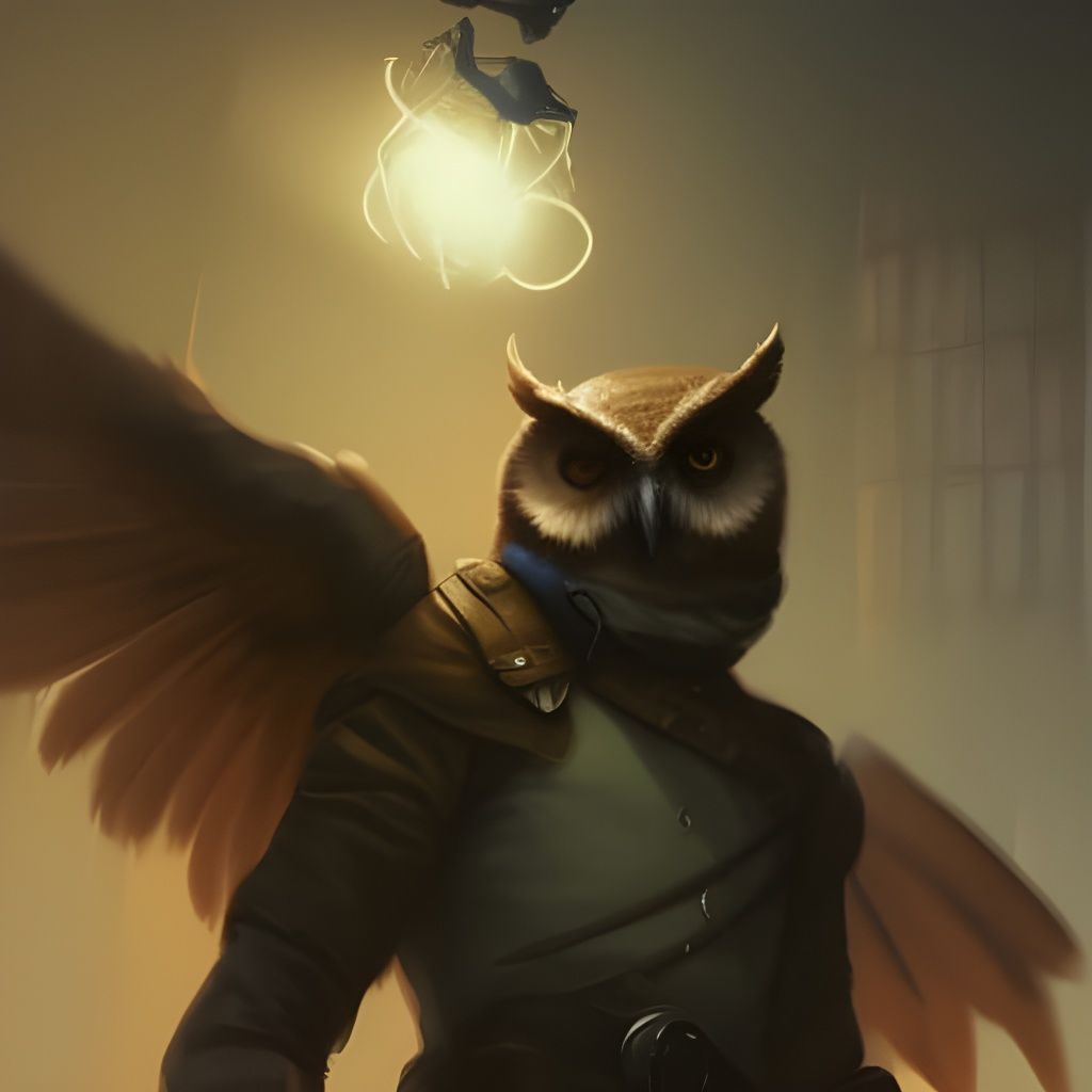 Owlin Rogue, Arcane Trickster - AI Generated Artwork - NightCafe Creator