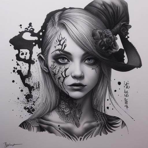 ink art by an insane person - AI Generated Artwork - NightCafe Creator