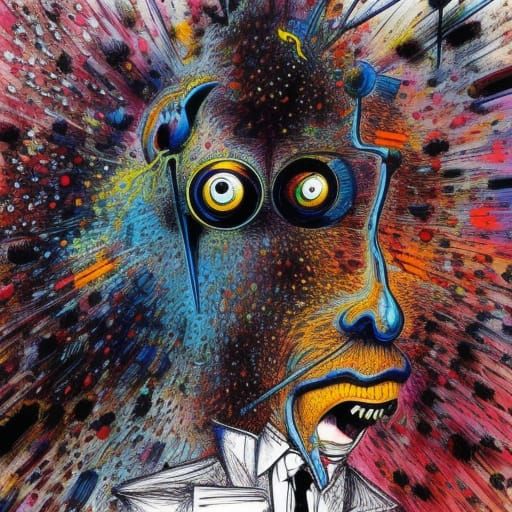 Ralph Steadman Visual : r/nightcafe