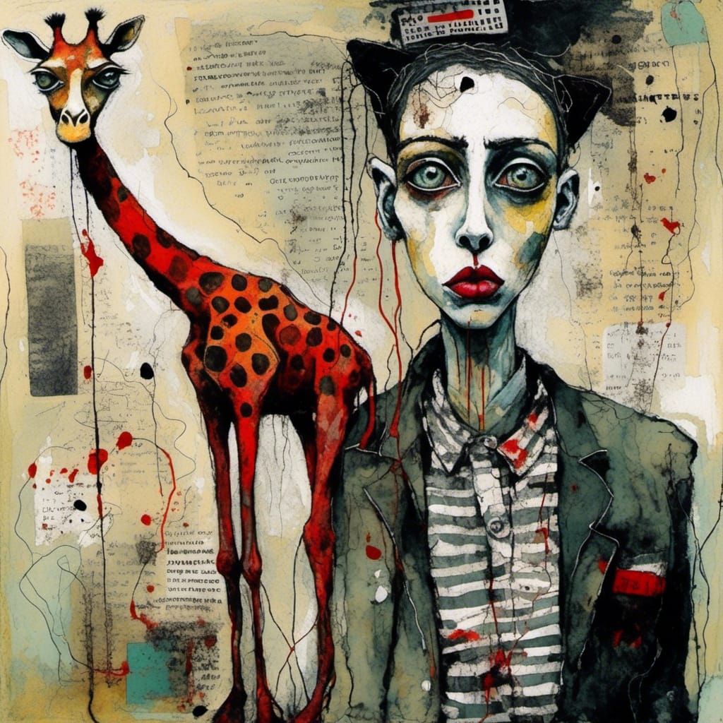 Alien Giraffes - AI Generated Artwork - NightCafe Creator