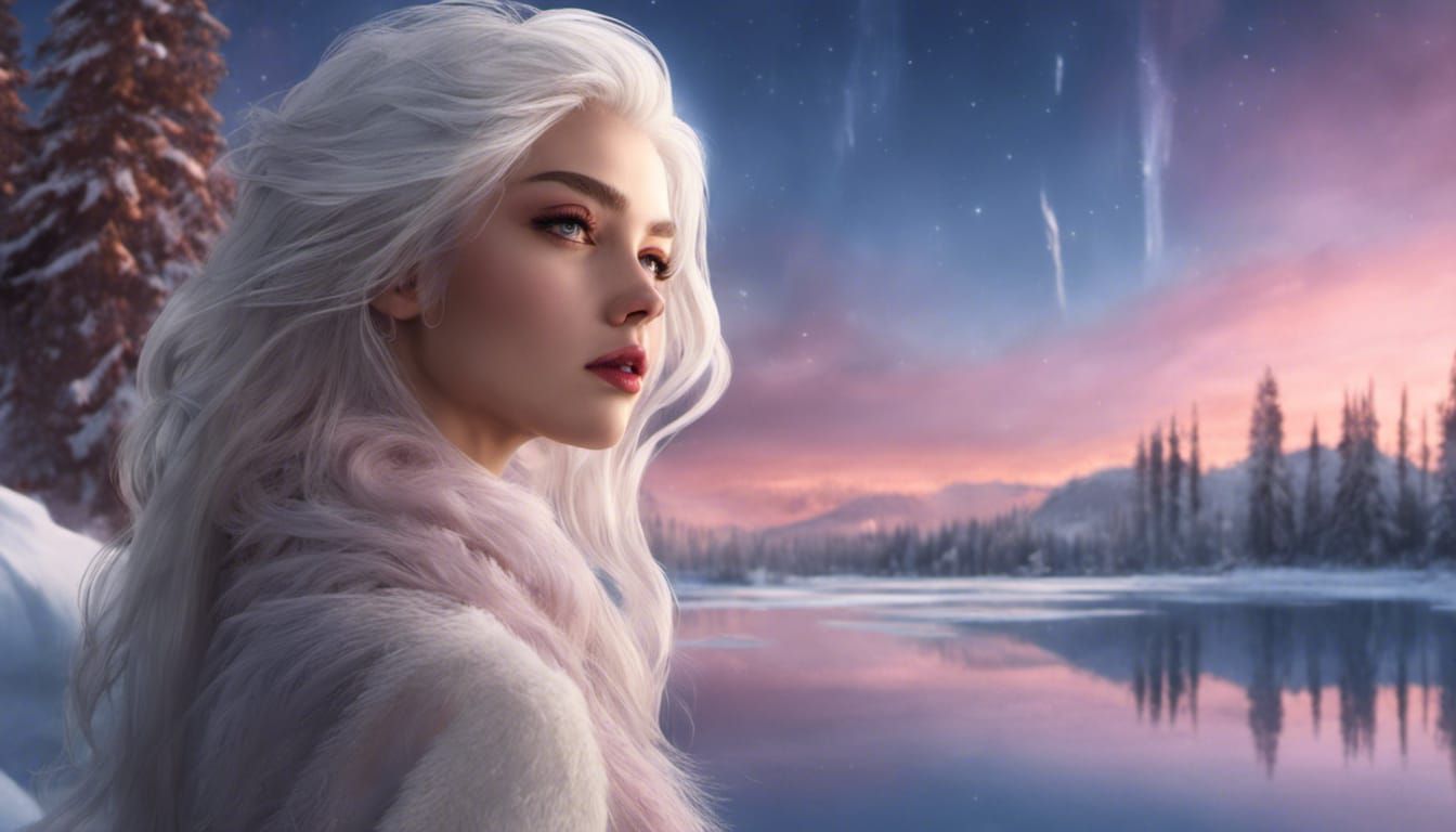 A Portrait on Ice - AI Generated Artwork - NightCafe Creator