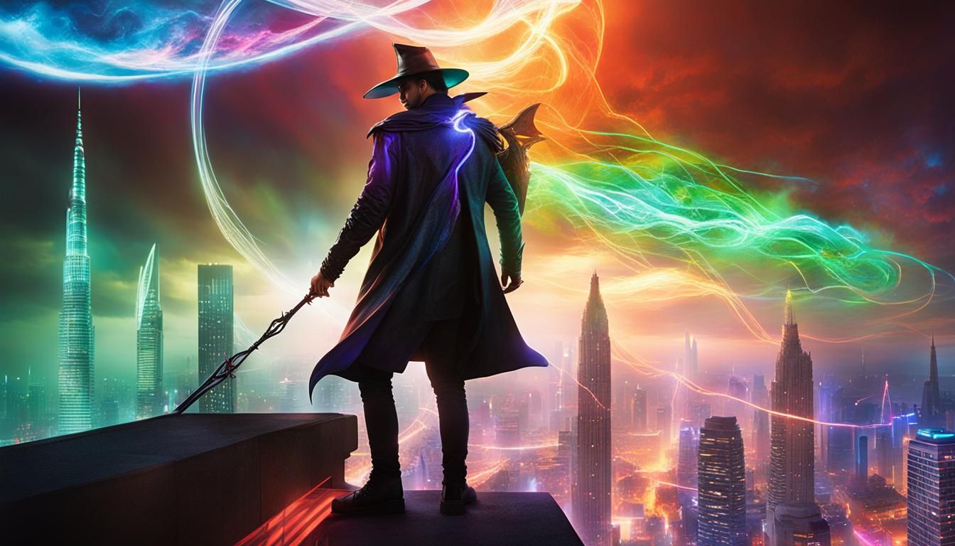 Futuristic sorcerer prepares a spell - AI Generated Artwork - NightCafe ...