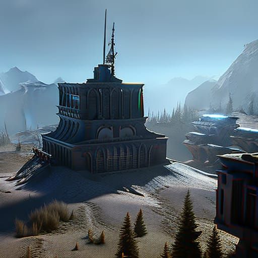 Desolate wasteland 3D Game Cinematic Feel, Epic 3D Videogame Graphics ...