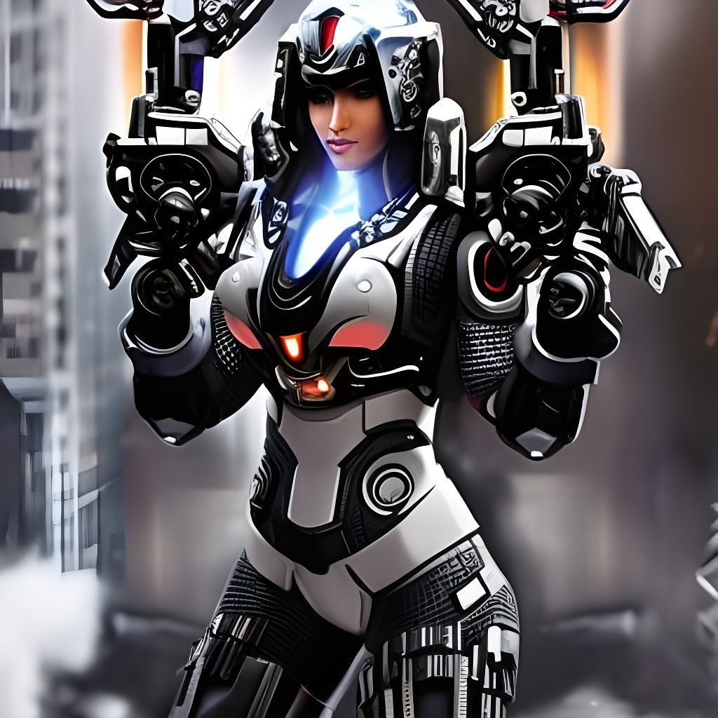 Cyborg Girl - AI Generated Artwork - NightCafe Creator