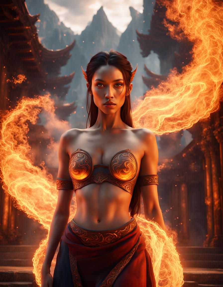 Firebender - AI Generated Artwork - NightCafe Creator