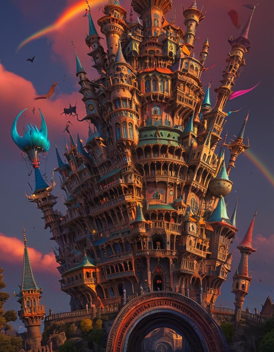 Colorful Castle - AI Generated Artwork - NightCafe Creator