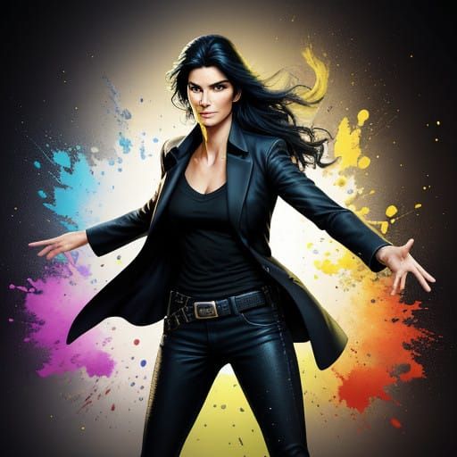 Angie Harmon as detective Jane Rizzoli