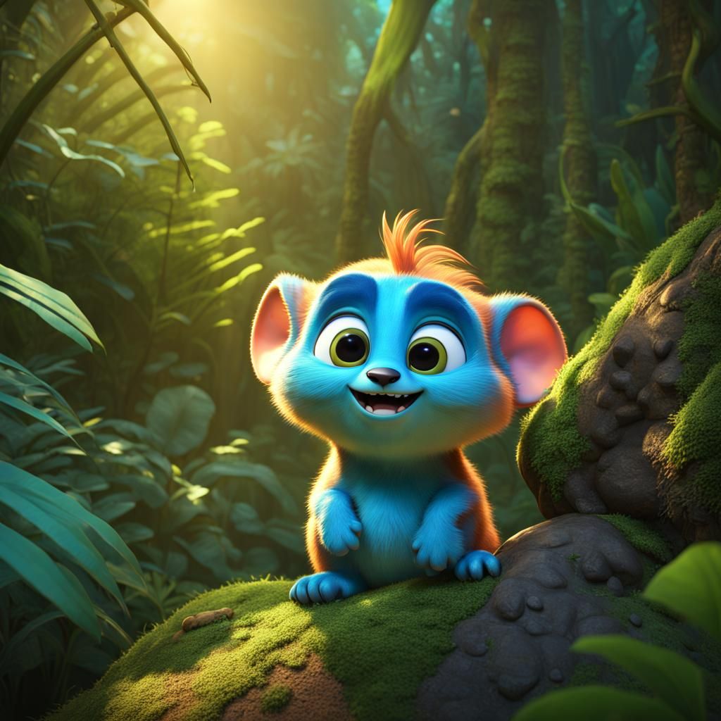 Blue buddy - AI Generated Artwork - NightCafe Creator