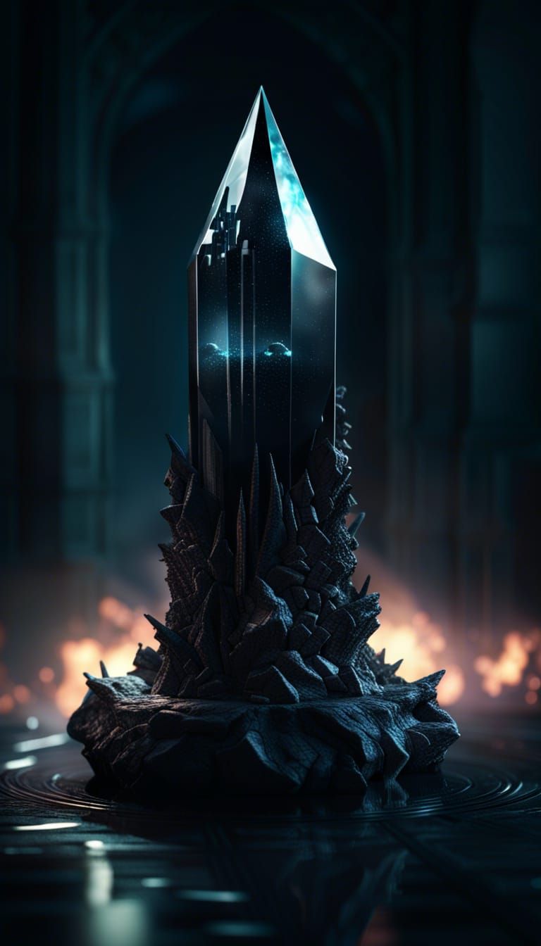 The Black Crystal - AI Generated Artwork - NightCafe Creator