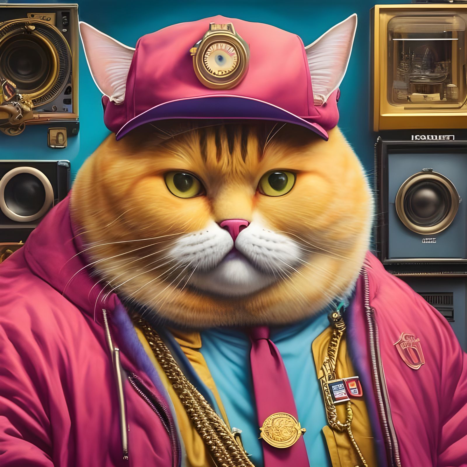 What does the rap cat do for a living? - AI Generated Artwork ...