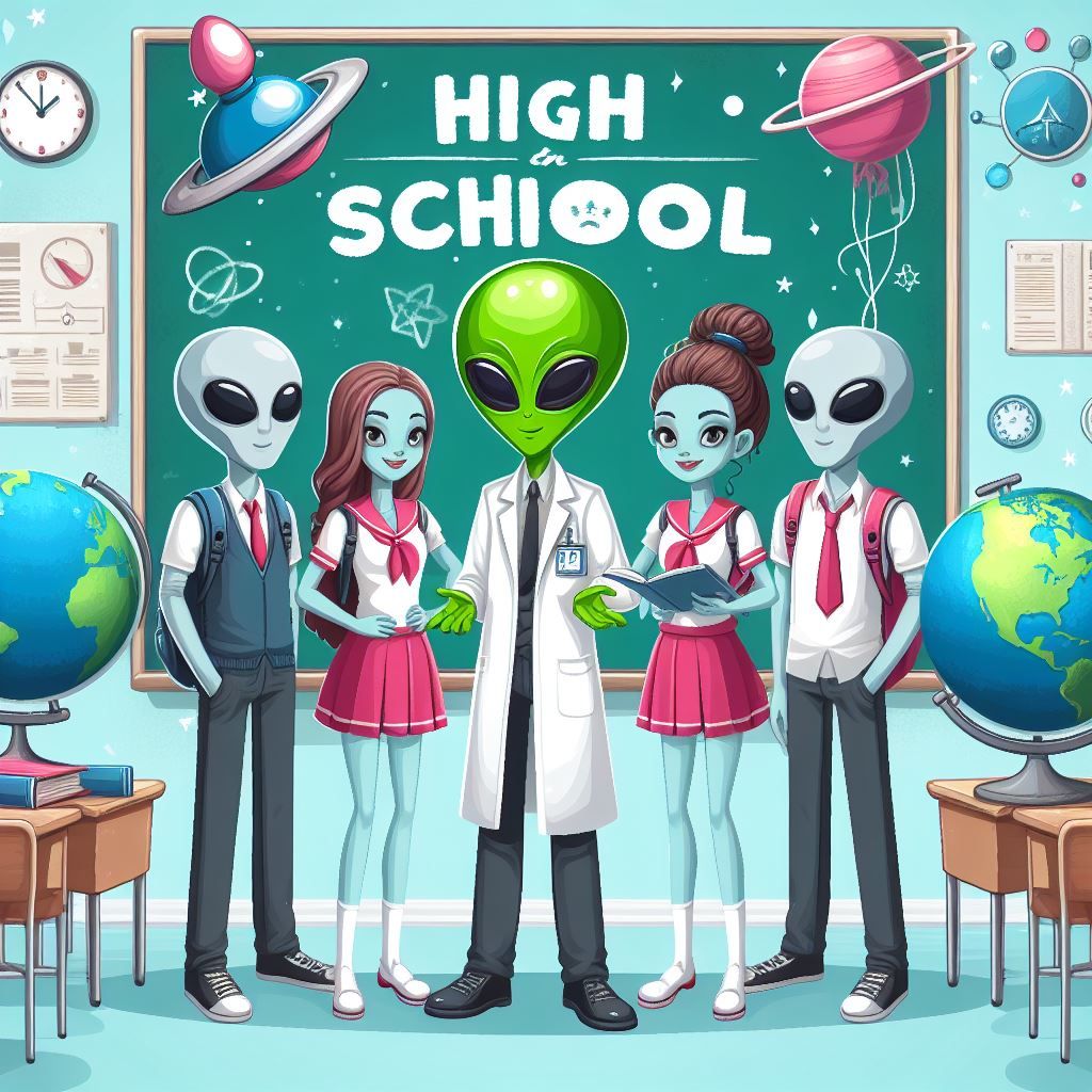 In school. - AI Generated Artwork - NightCafe Creator