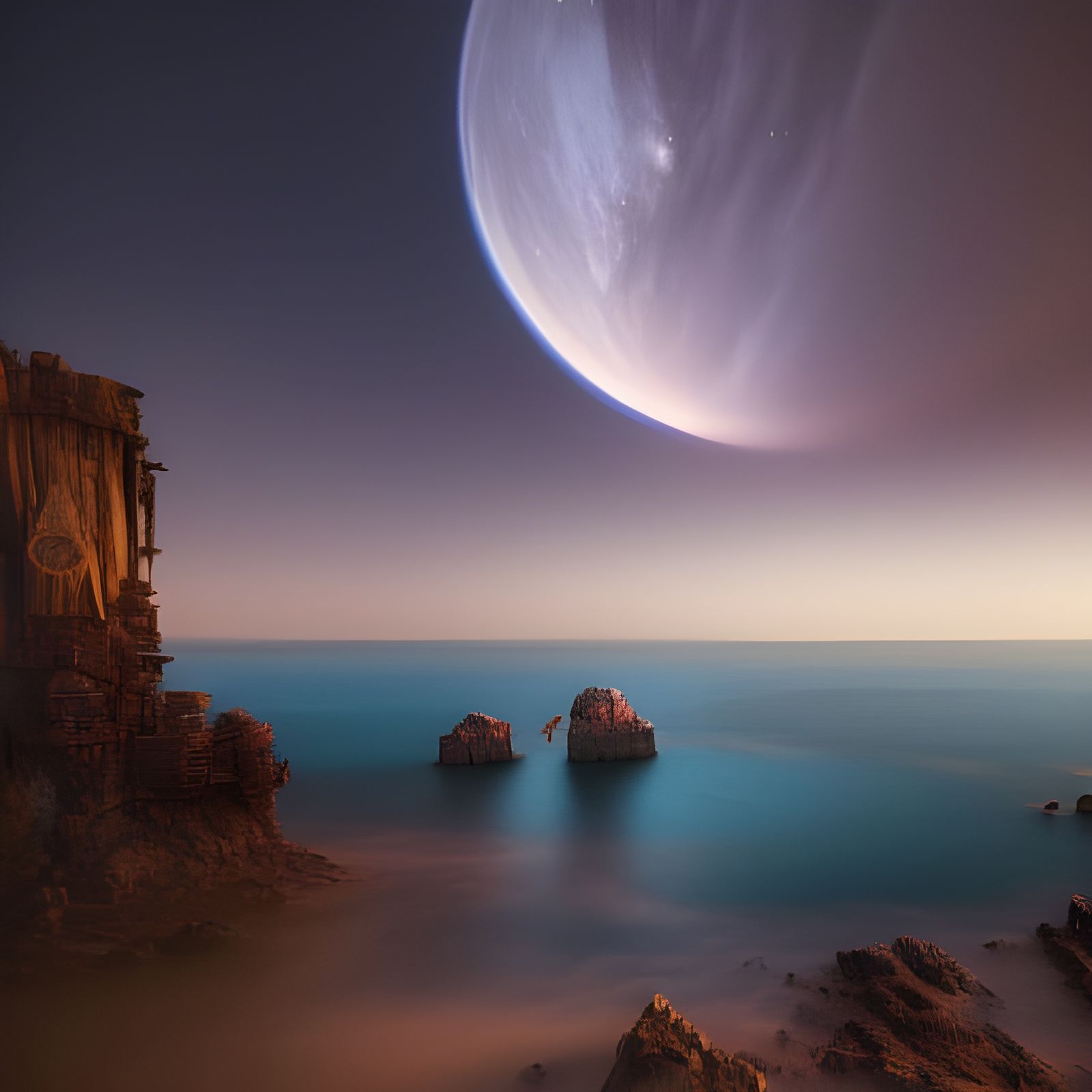 Seascape - AI Generated Artwork - NightCafe Creator